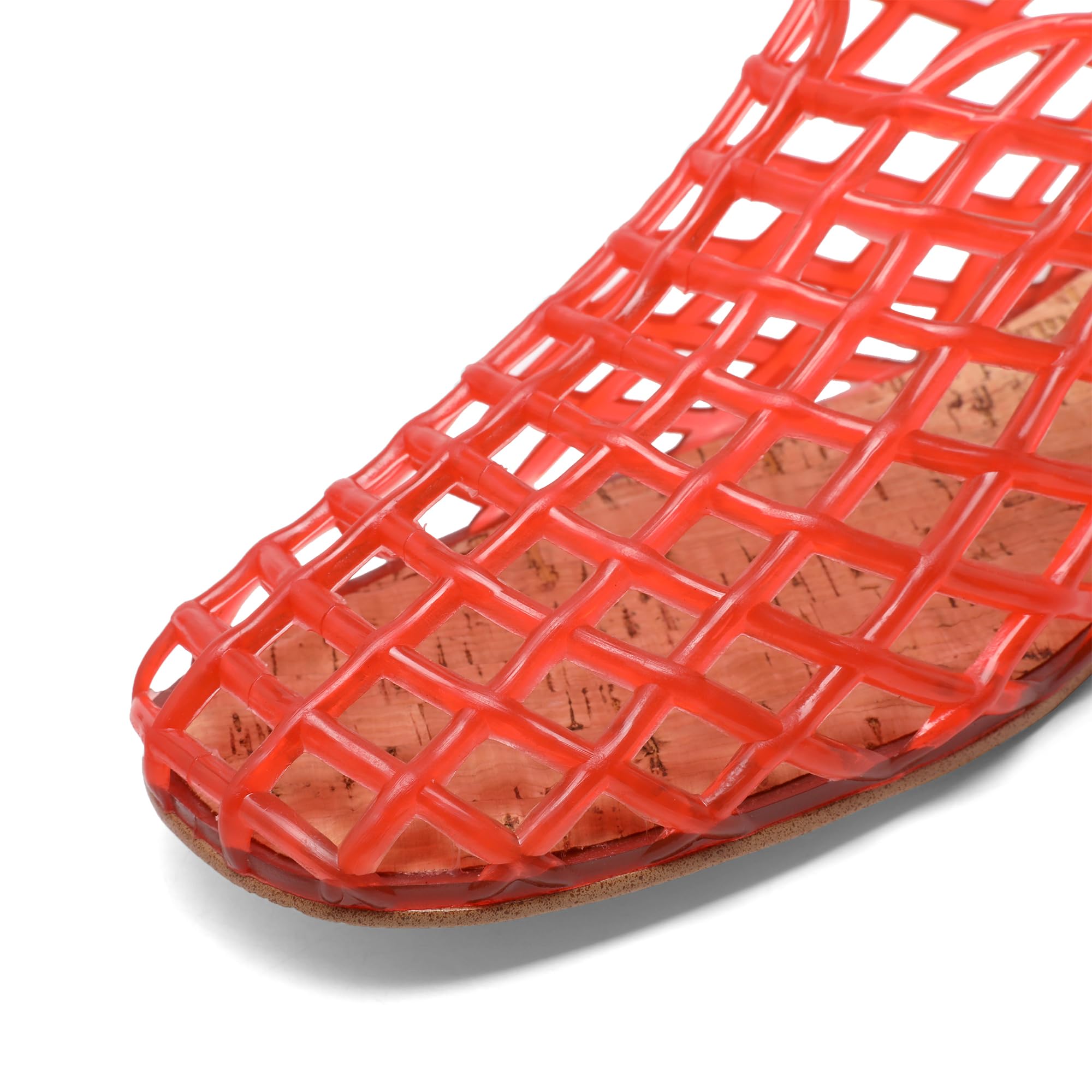 Snapklik.com : Jelly Mesh Ballet Flats For WomenClosed Toe Adult Jelly ...