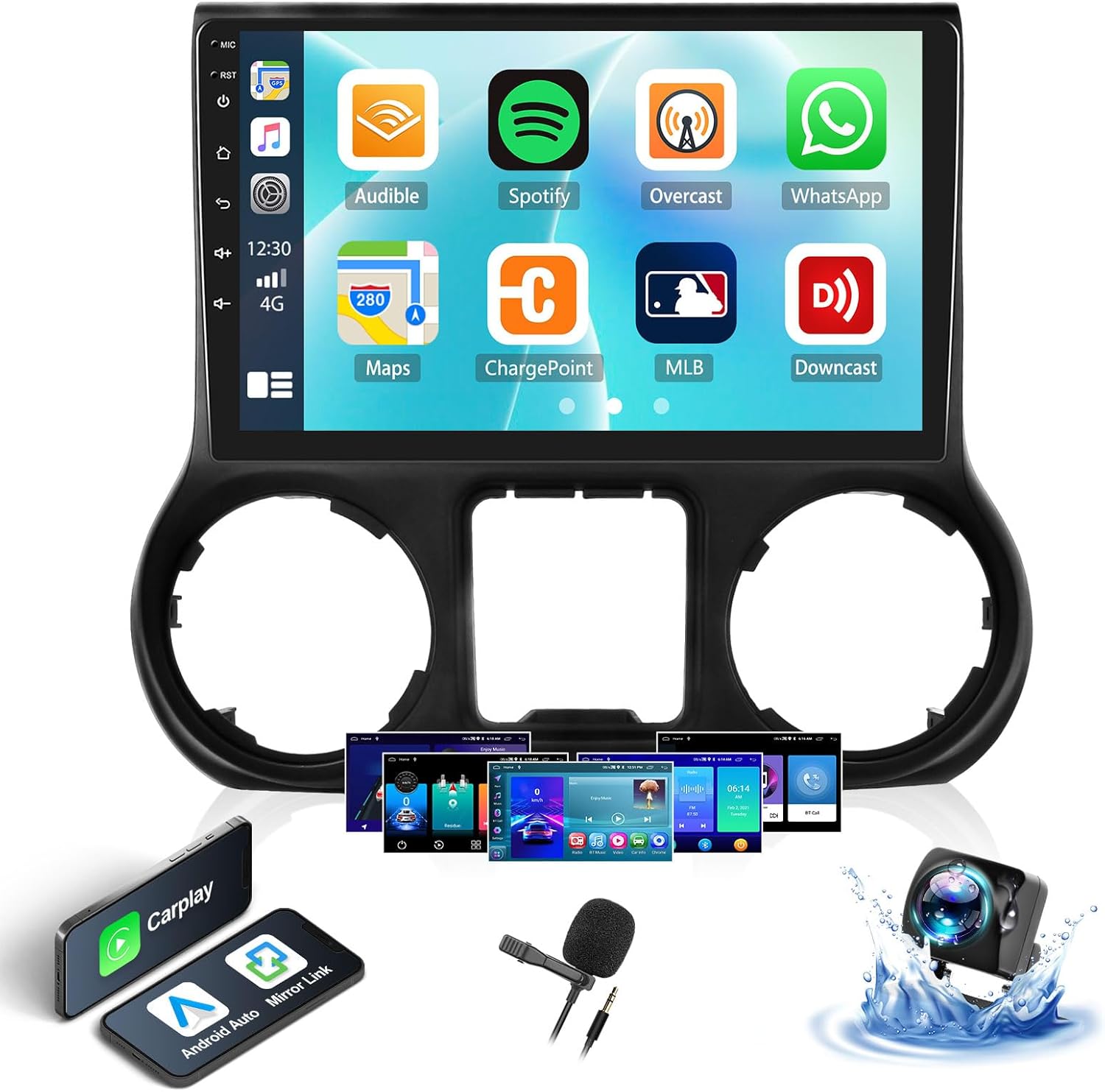 Amazon.com: SIXTOP [2+64G] Android Car Stereo for Jeep Wrangler 2011 ...