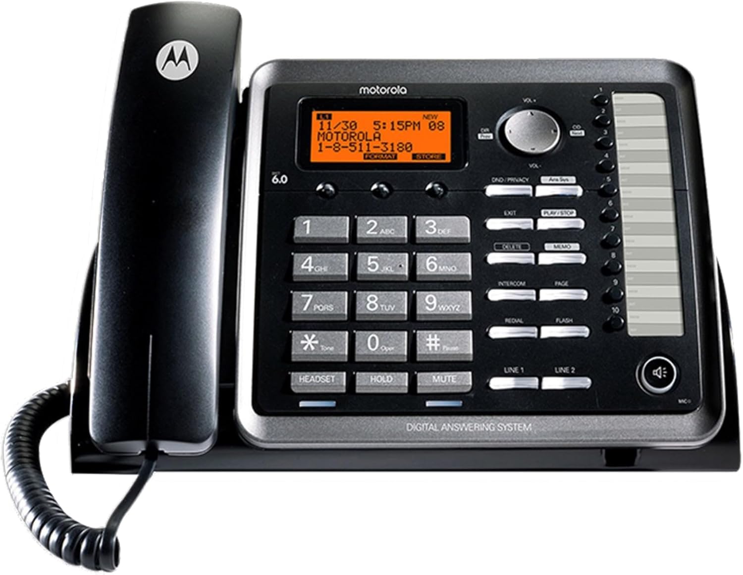 Amazon.com: RCA Two-Line Corded Speakerphone, Expandable Up to 10 ...