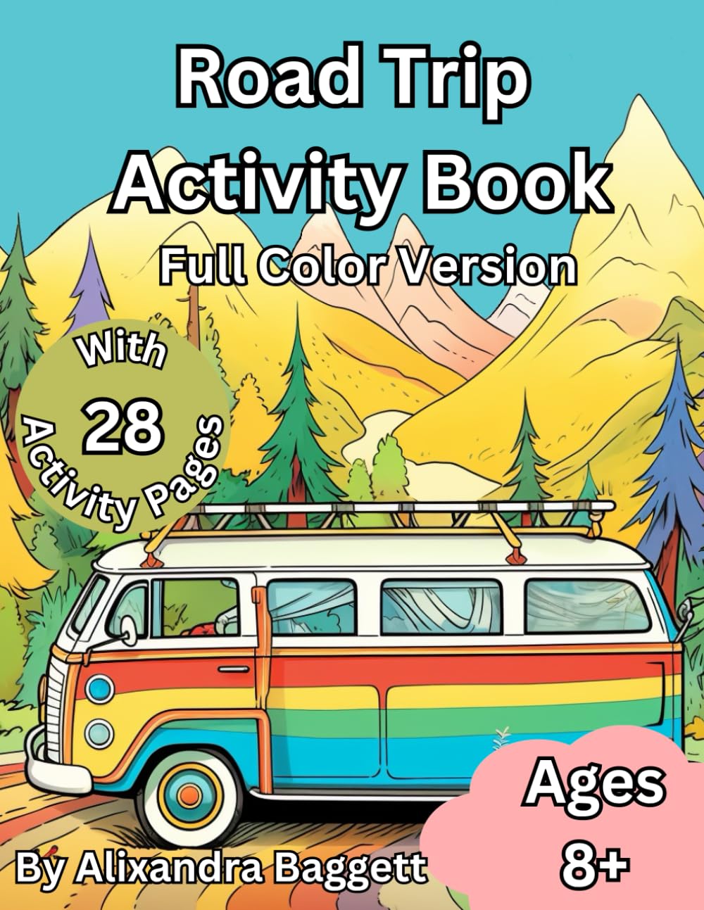Road Trip Activity Book: Fun Travel Games for Kids on the Go - Mazes ...