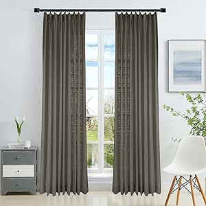 Amazon.com: DotheDrape Pinch Pleated Curtain, 102 inches Light ...