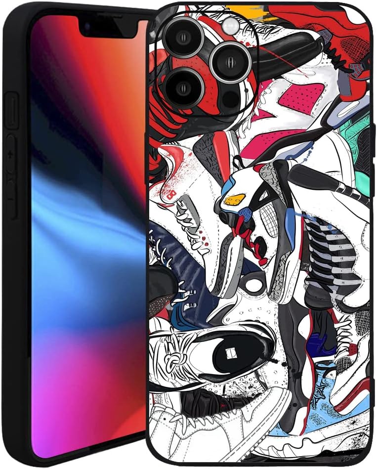 Amazon.com: PTJKWX Compatible with iPhone 13 Case for Men Boys - Black ...