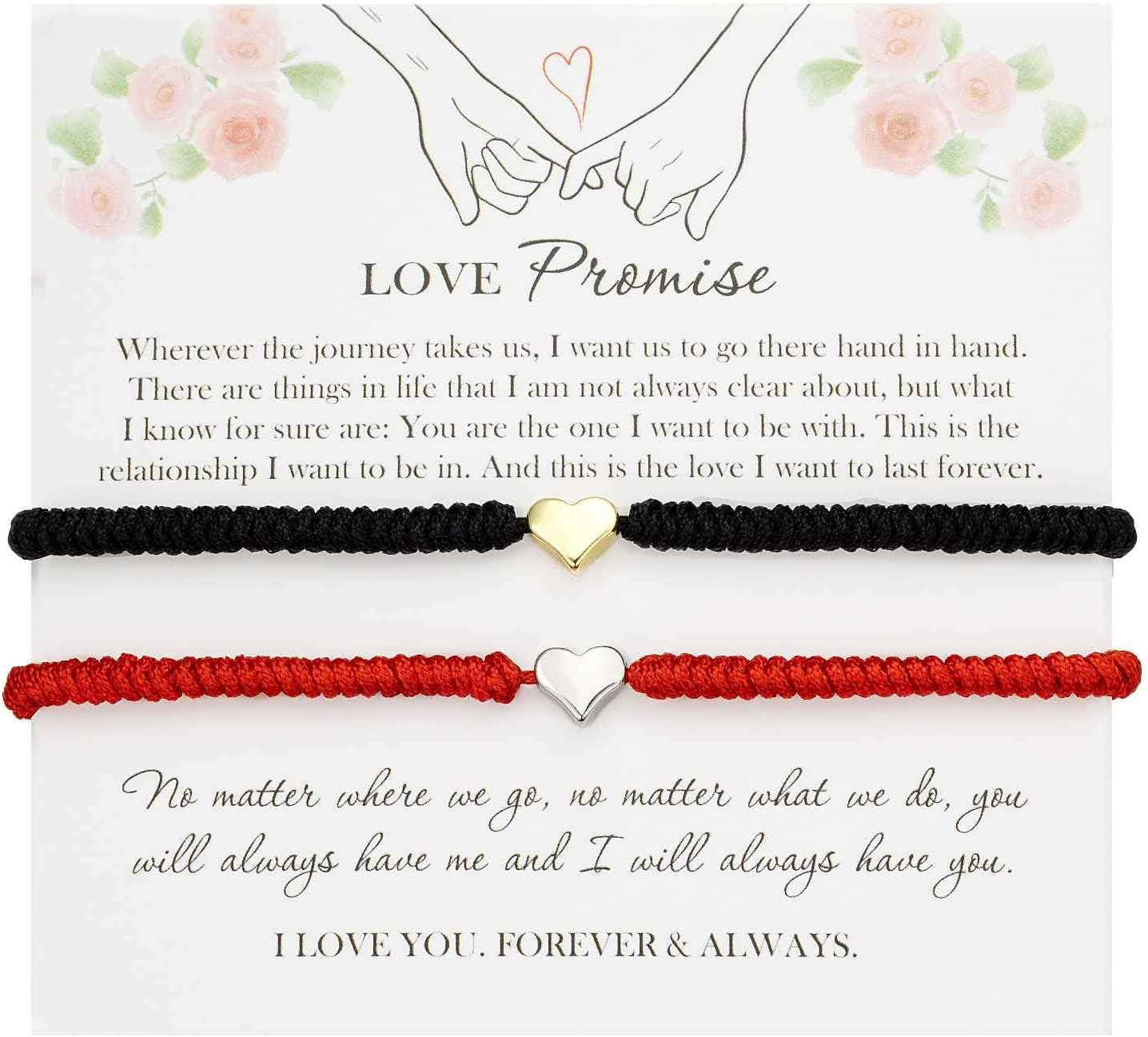 Amazon.com: Teresa+Clare Couples Bracelets Valentines Day Couple Gifts ...