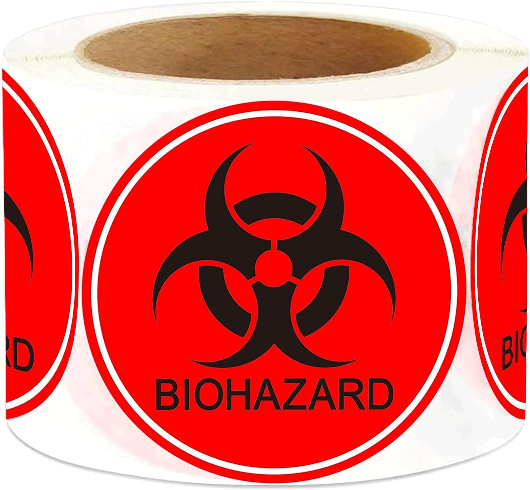 Amazon.com: 2" x 2" Biohazard Stickers - 250 Labels, Universal Symbol ...