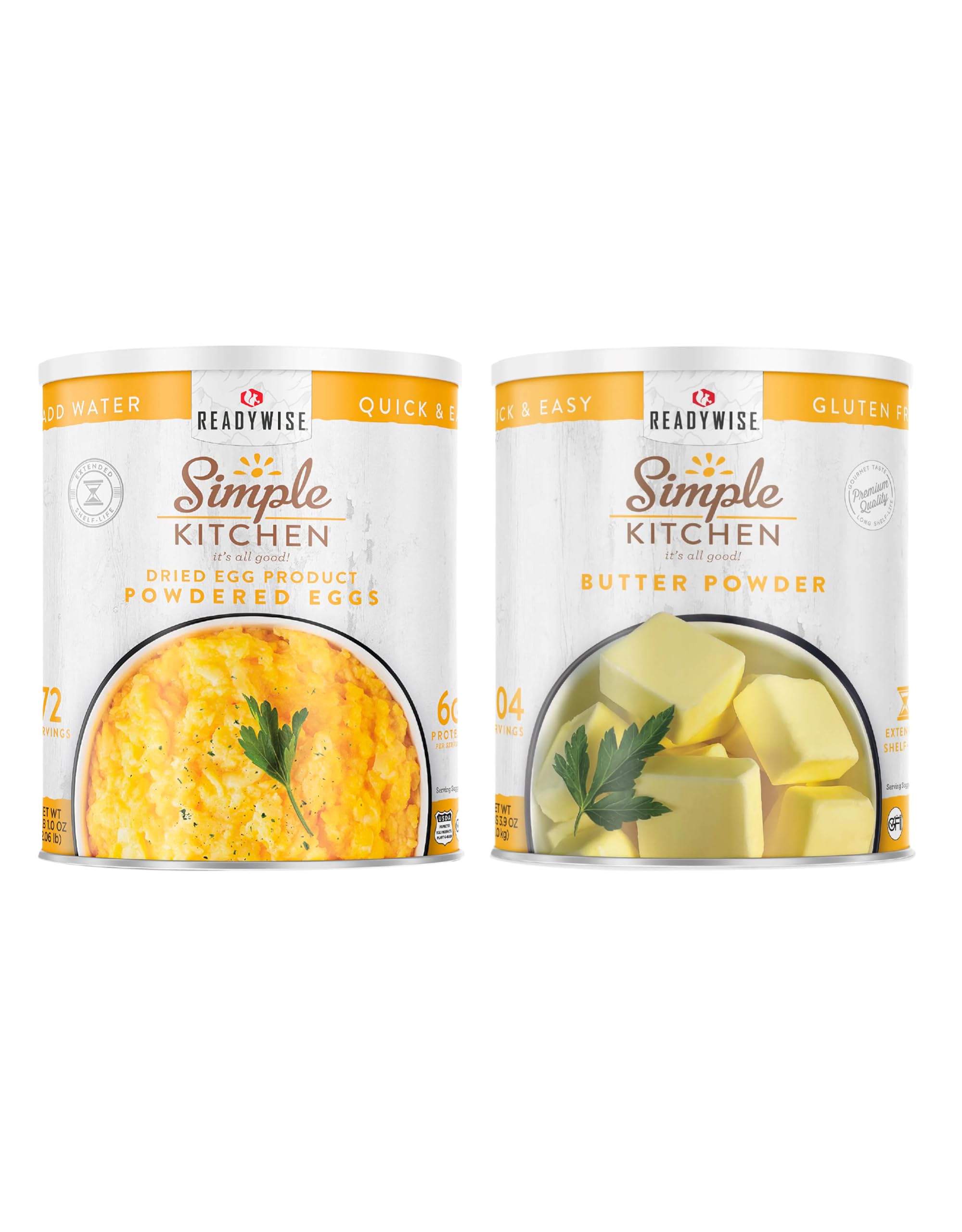 Amazon.com: ReadyWise Simple Kitchen Powdered Eggs and Butter Bundle ...