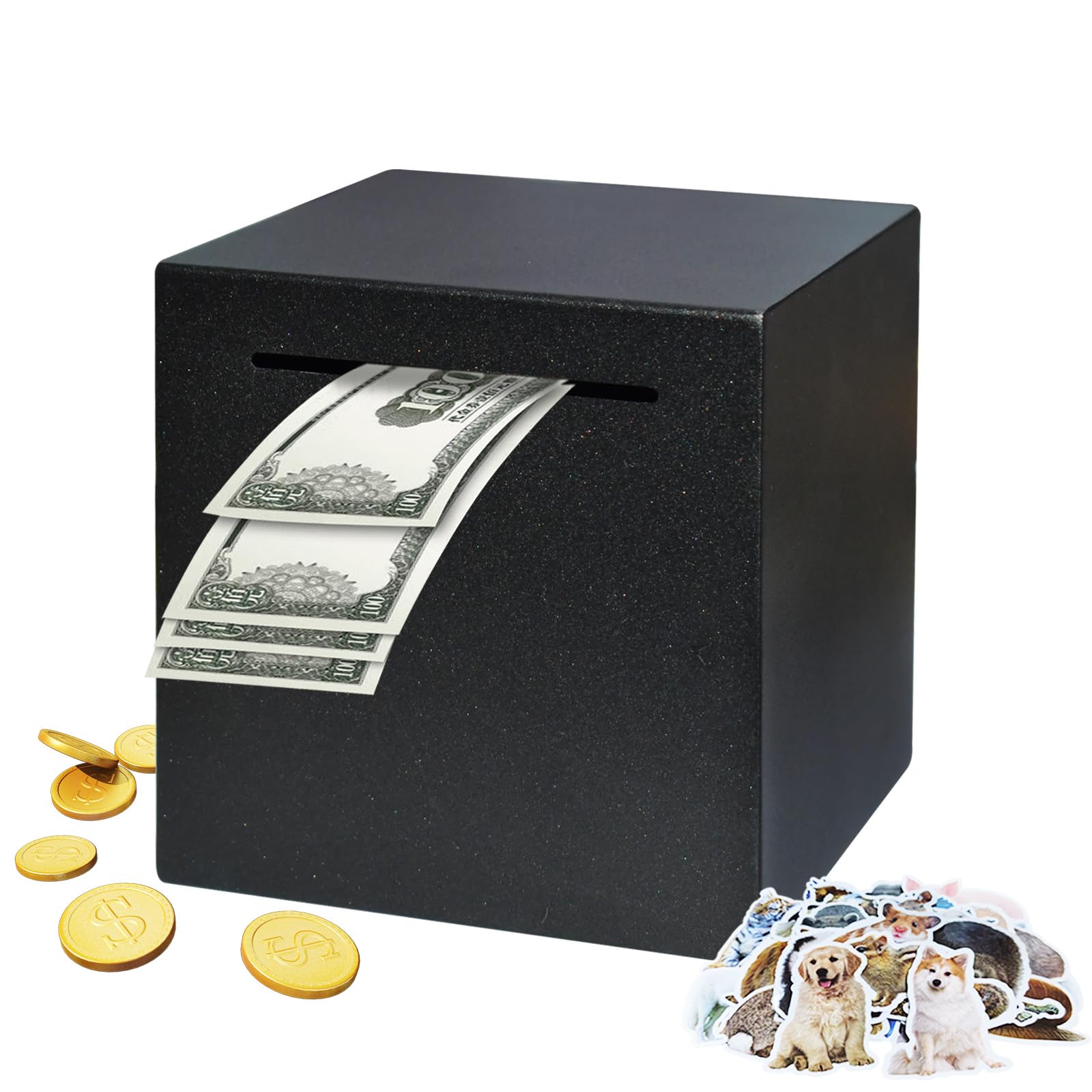 Amazon.com: Totola Stainless Steel Piggy Bank for Adults ...