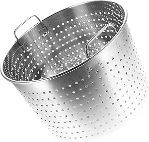 Amazon.com: Seafood Stock Pot Strainer Basket Insert Crawfish Crab ...