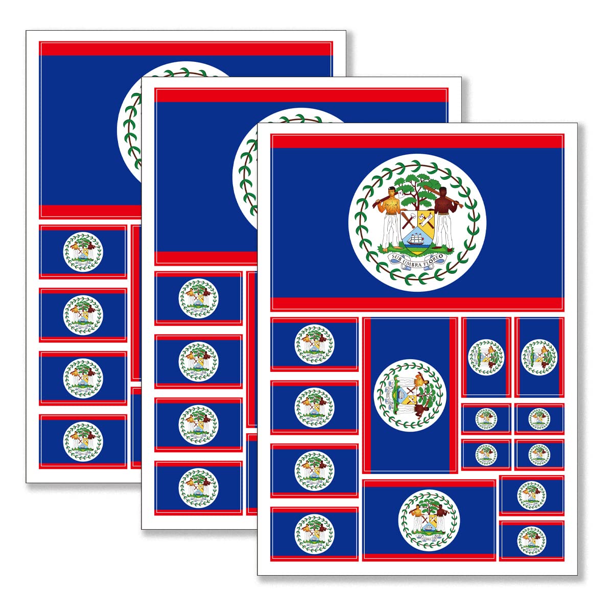 Amazon.com: QQSD Belize Flag Sticker Belizean Decal in Multiple Sizes ...