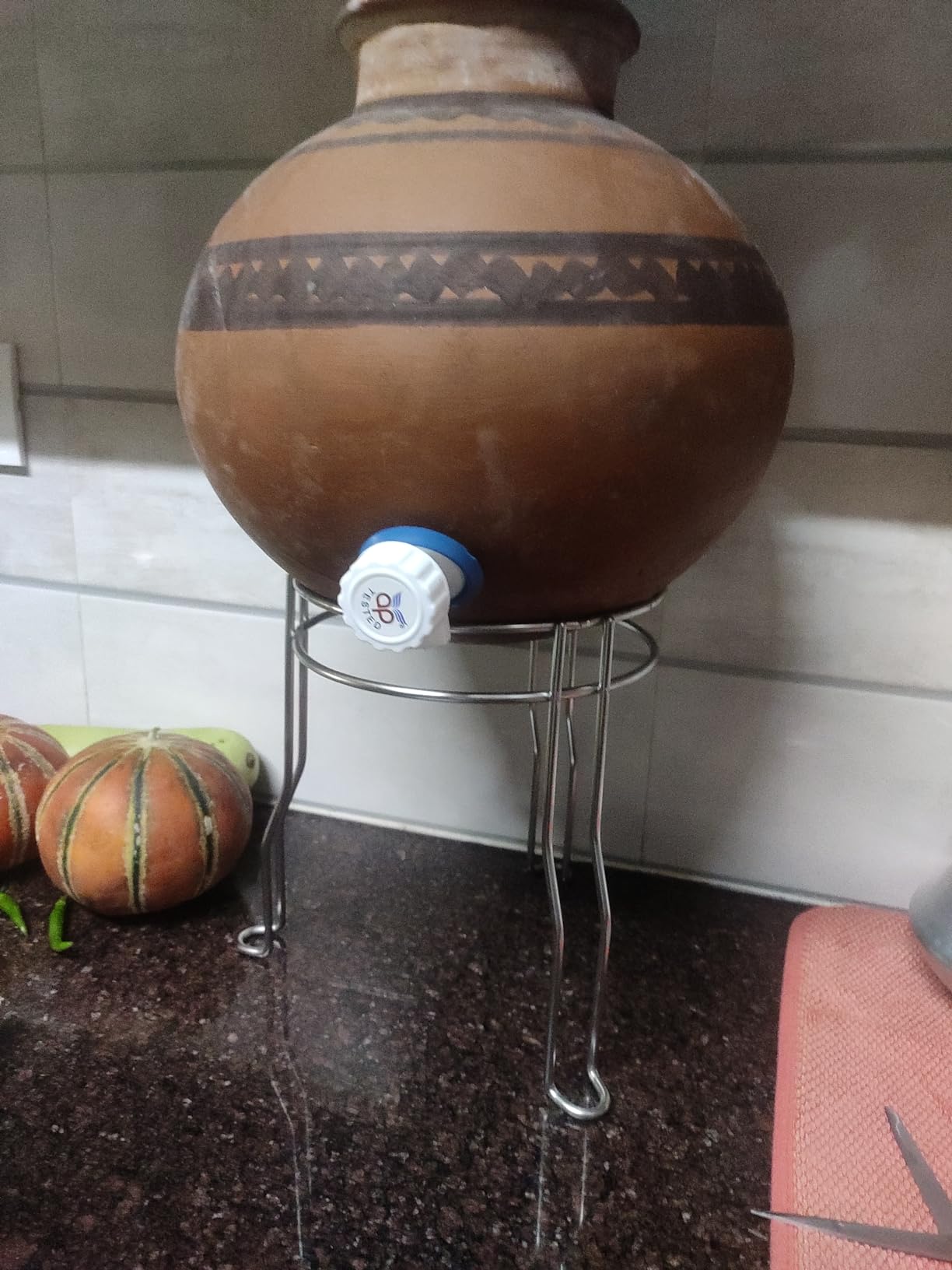 Buy Kanshita's Rasoiware Stainless Steel Matka Stand 9 Inch Online at ...