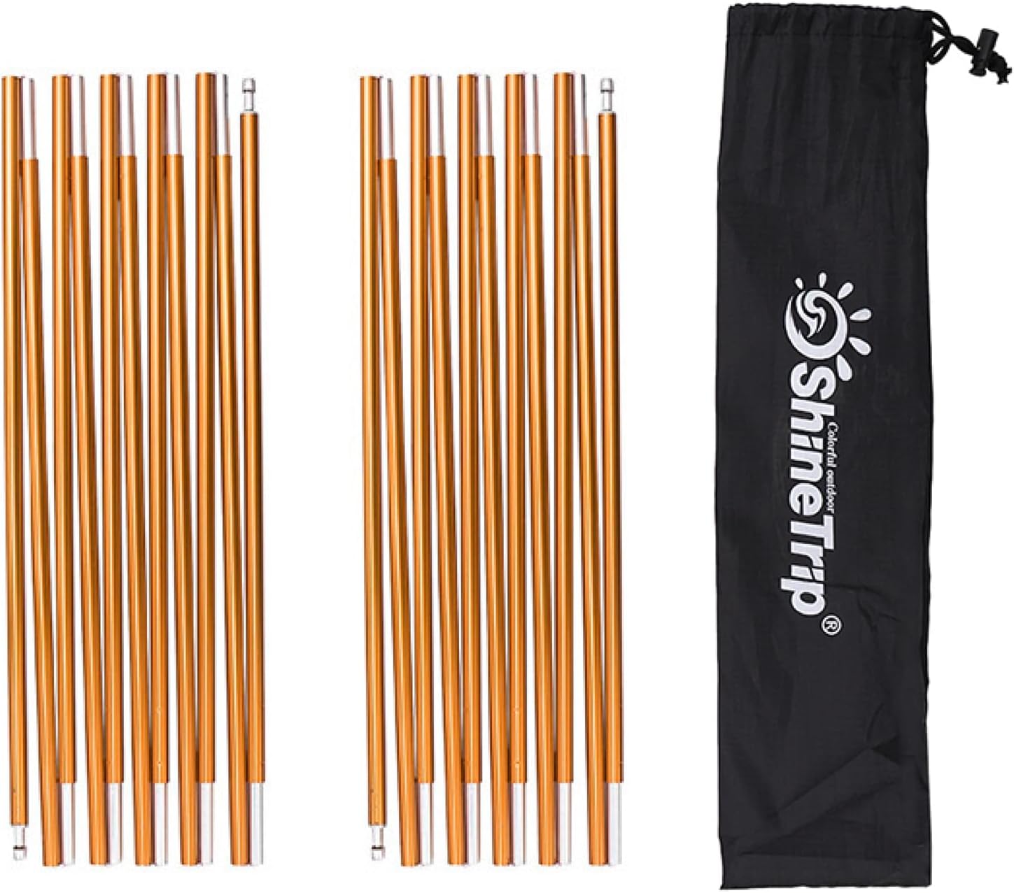 Amazon.com : Fiberglass Tent Pole, 1 Sets Outdoor Camping Double Tent ...