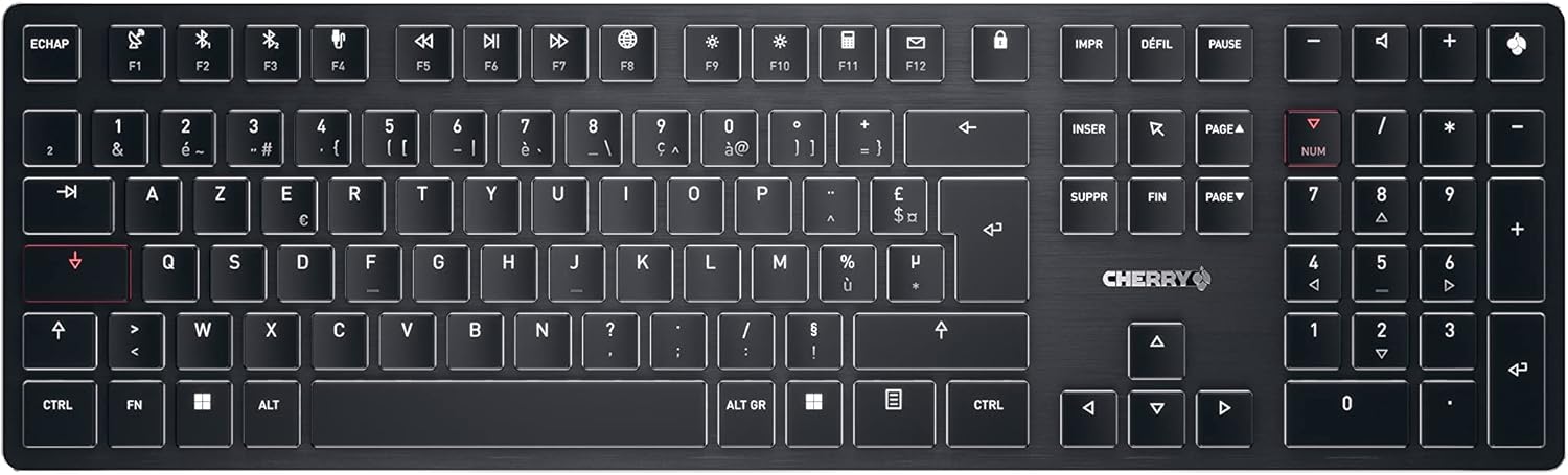 CHERRY KW X ULP, Ultra-Flat Mechanical High-End Keyboard, French Layout ...