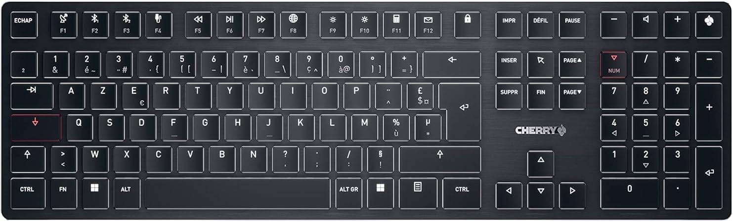 CHERRY KW X ULP, Ultra-Flat Mechanical High-End Keyboard, French Layout ...