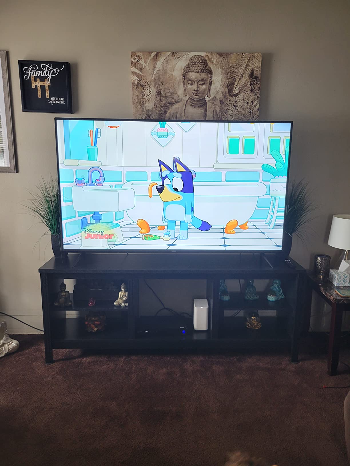 $25/mo - Finance WAMPAT 70 Inch Classic TV Stand Entertainment Center ...