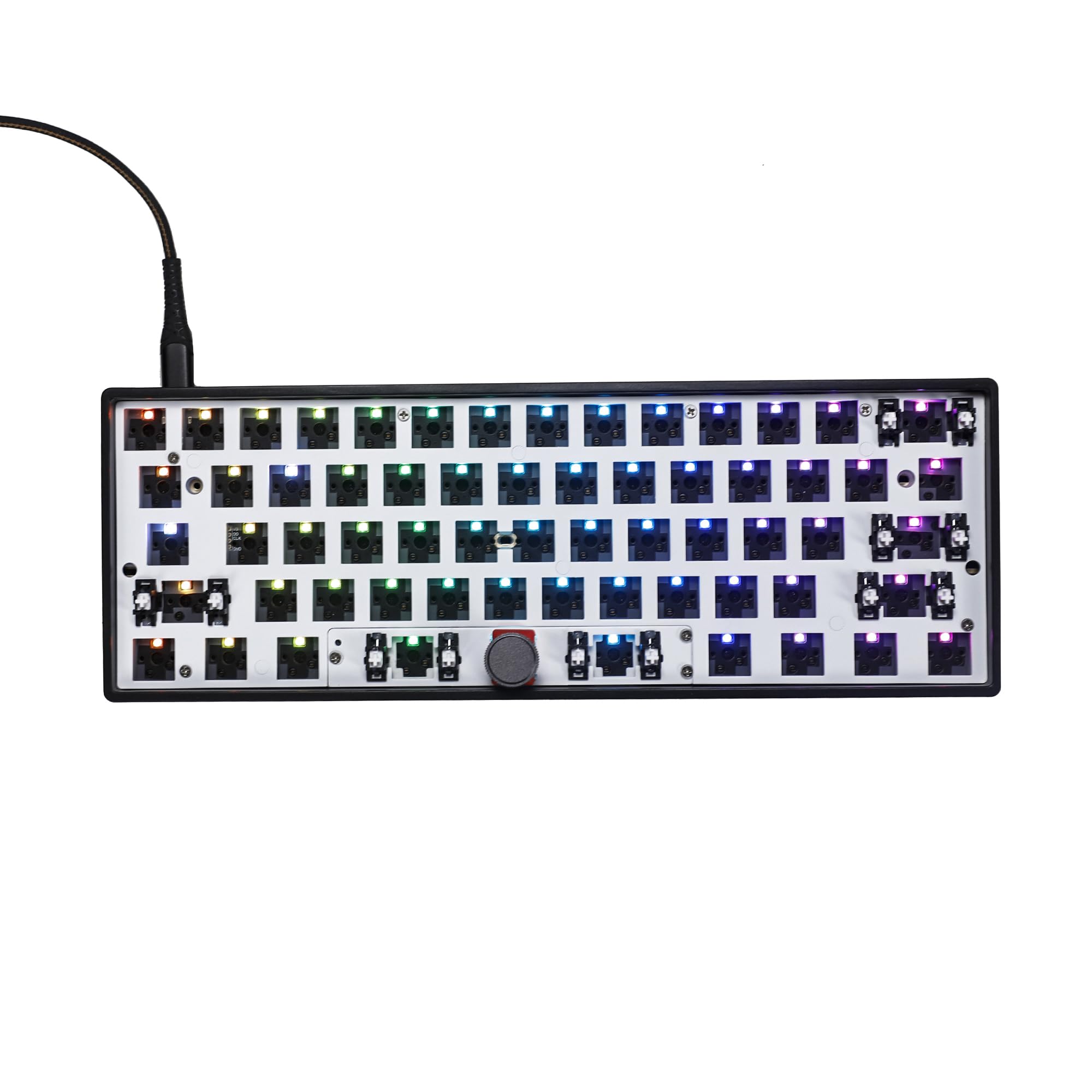 Amazon.com: YMDK GK61 Pro RGB QMK VIA Wired Gasket Hot Swap Hot ...