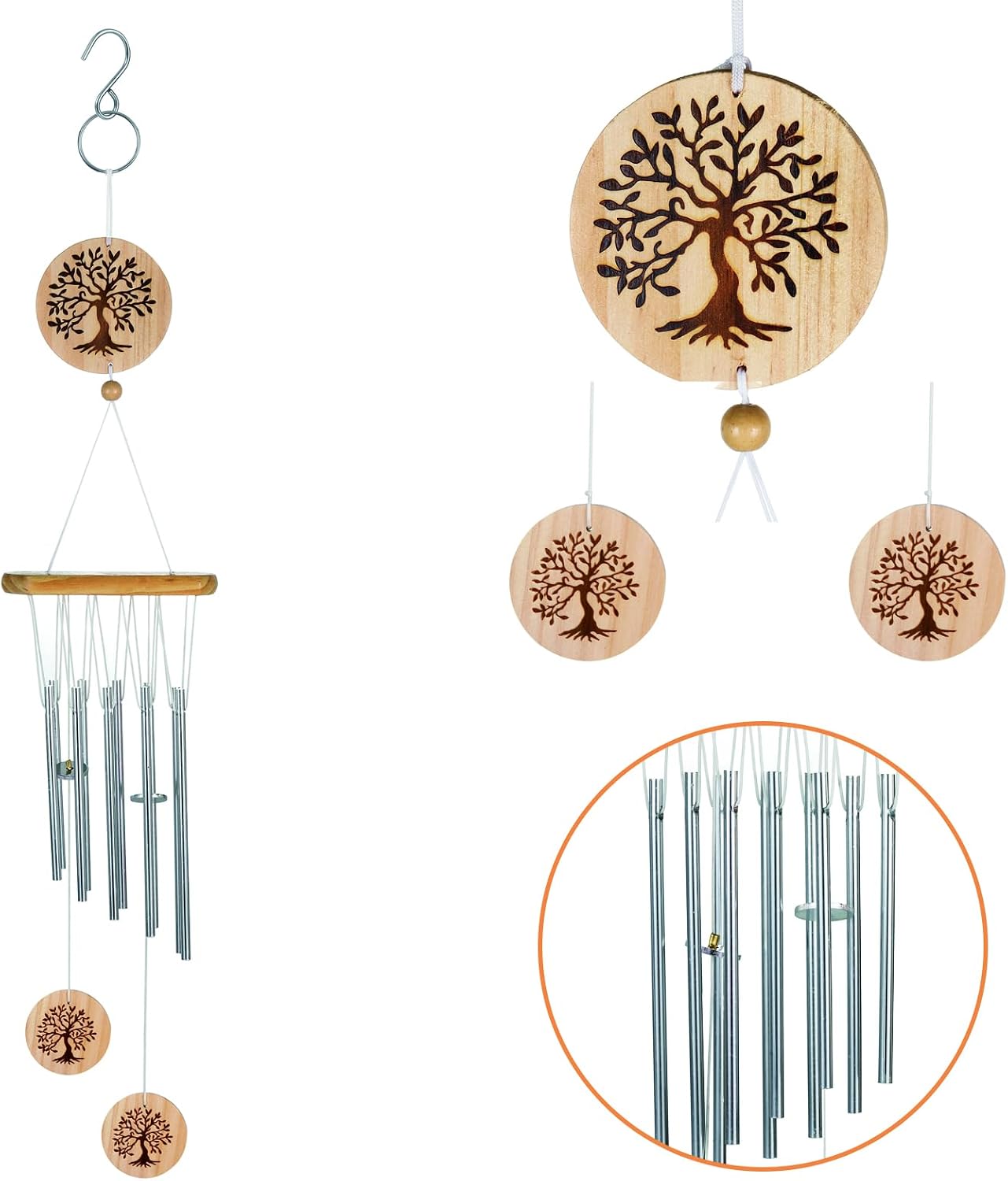 Amazon.com: Aimery Tree of Life Wind Chimes, Memorial Gift for Mom ...