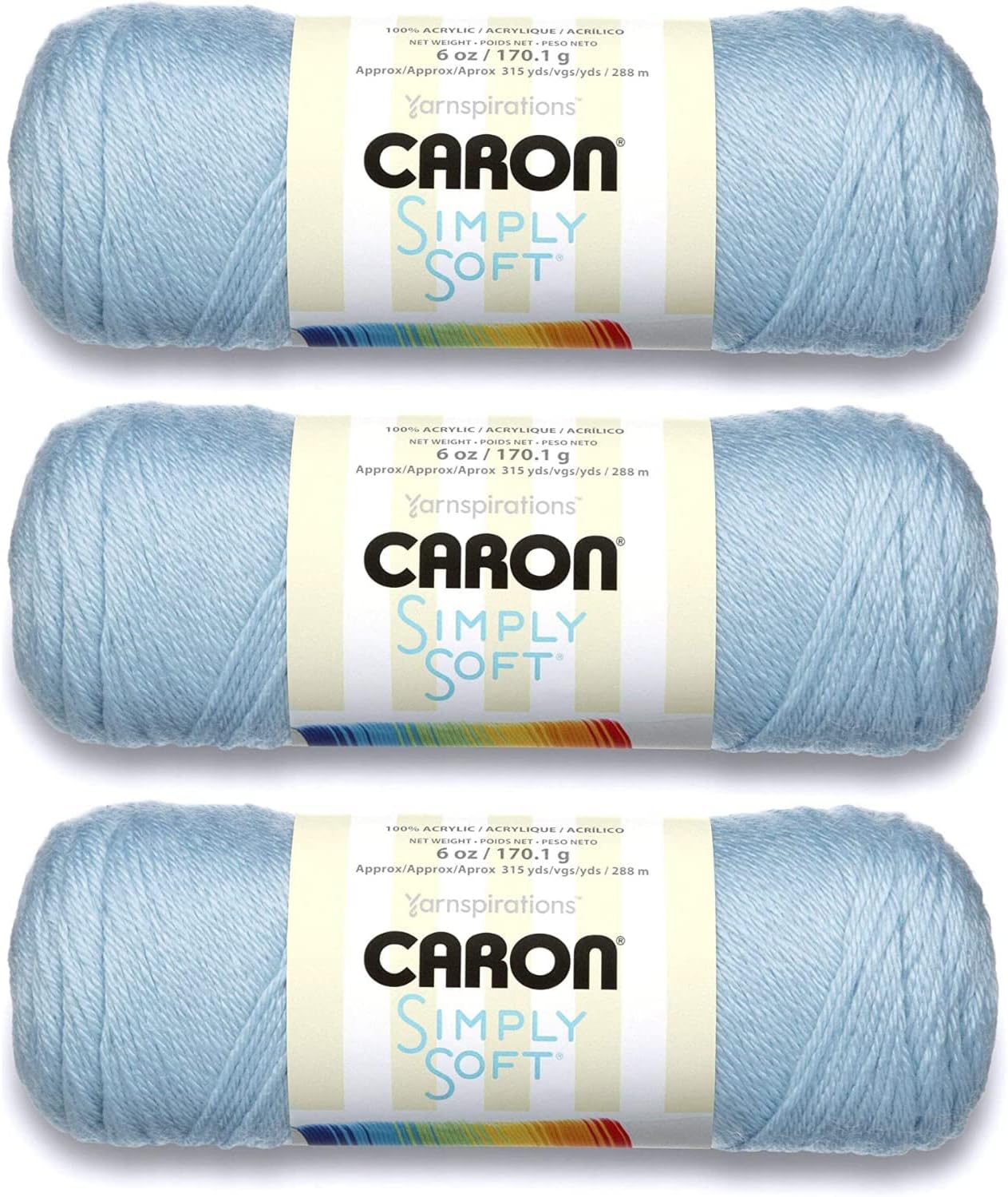 Amazon.com: Caron Simply Soft, Light Country Blue, 170.1g