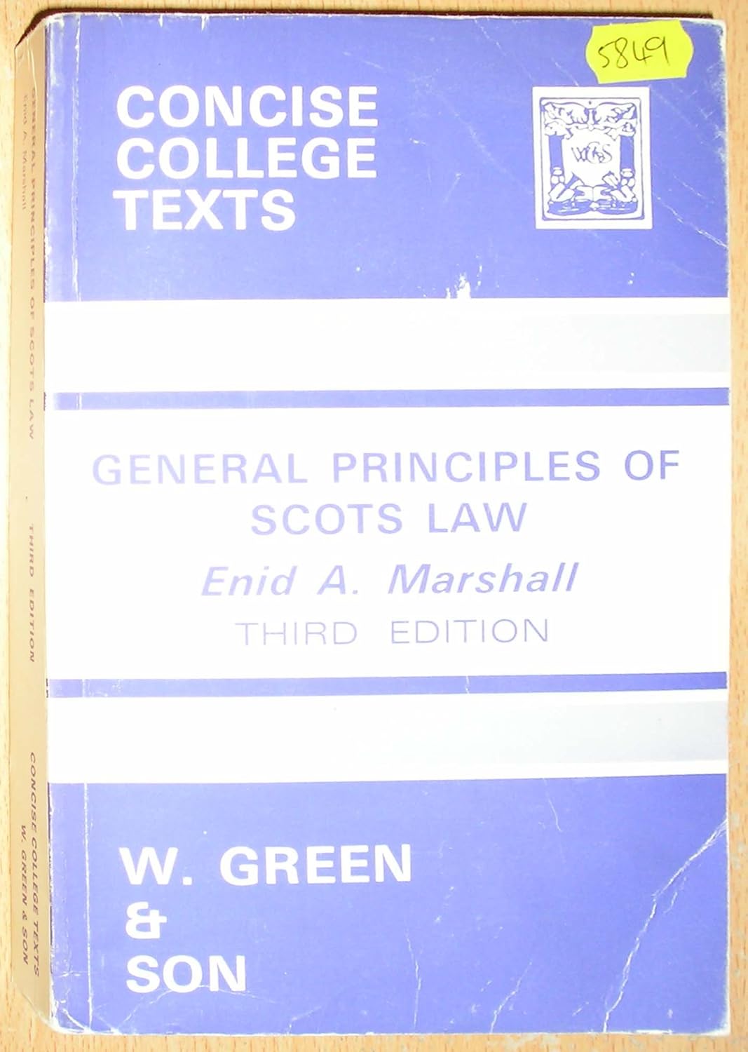 General Principles of Scots Law : Marshall, Enid A.: Amazon.in: Books