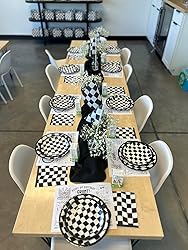 Amazon.com: Novelty Place 12Pcs Checkered Flags Black and White Racing ...