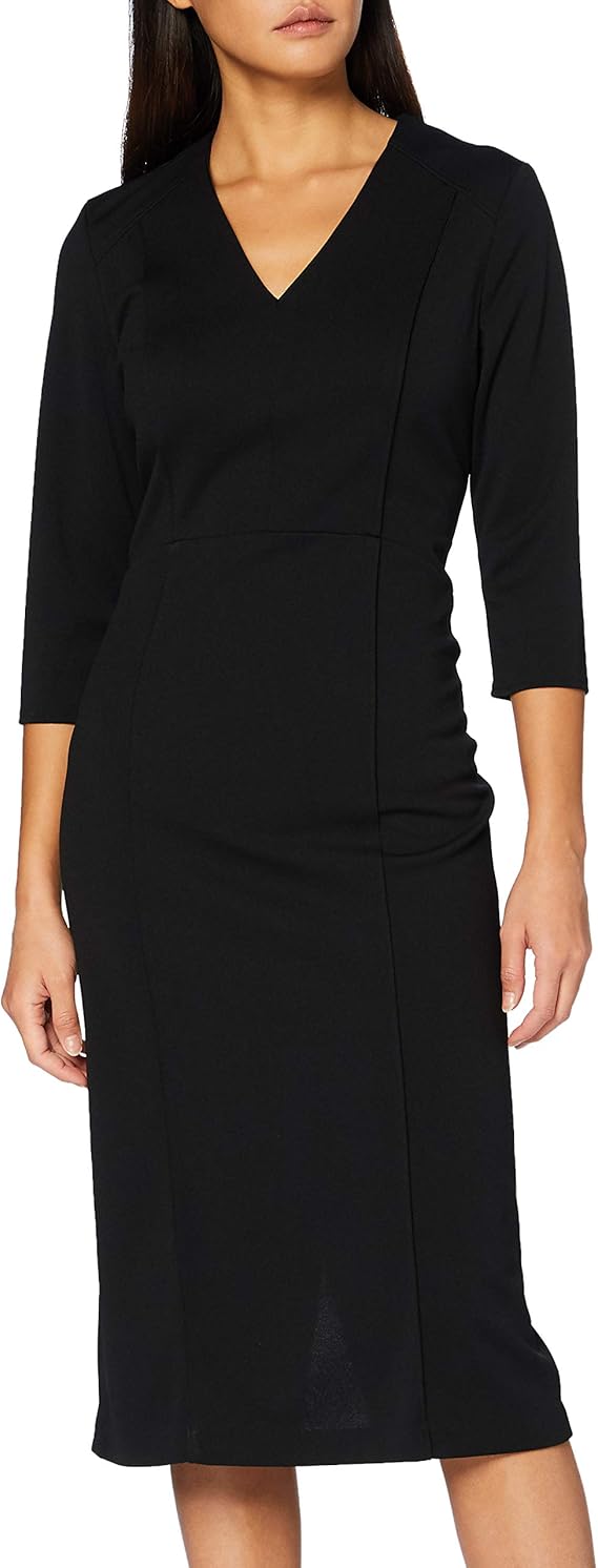Gerry Weber Women's Kleid Gewebe Casual Dress, Black, 18 : Amazon.co.uk ...