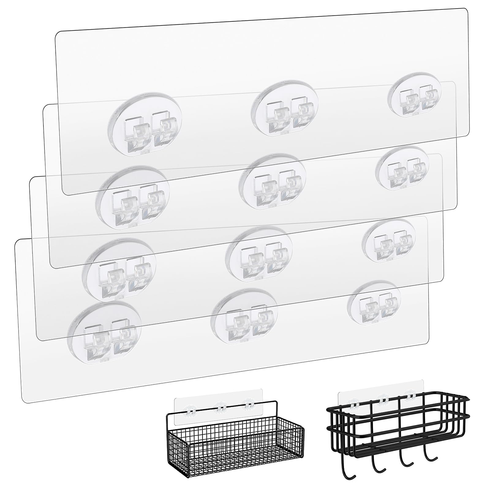 Amazon.com: Dimeho 4 Pcs Shower Caddy Adhesive Replacement, Corner ...