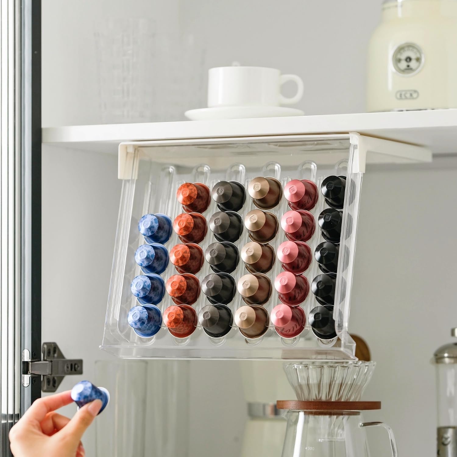 Amazon.com: ZXHYREX Coffee Pods Capsules Organizer Drawer, Storage ...