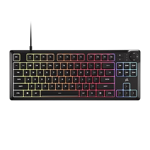 Amazon.com: Corsair K55 CORE TKL RGB Gaming Keyboard – Tenkeyless, 8 ...