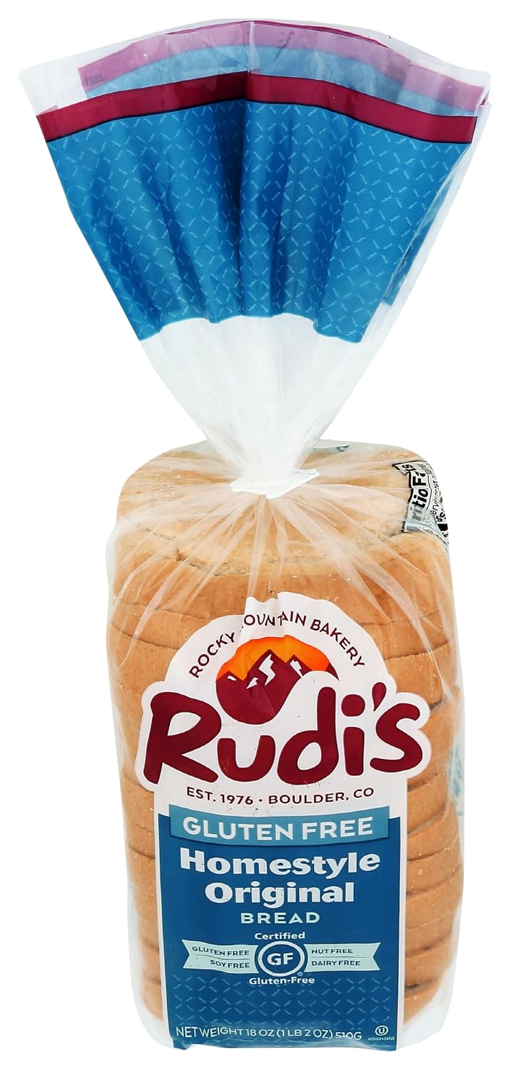 Amazon.com: RUDIS BAKERY Original Sandwich Bread, 18 OZ : Grocery ...