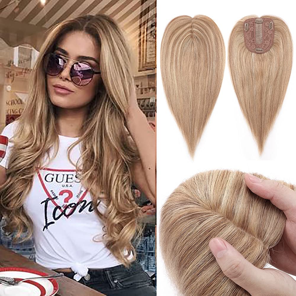 Amazon.com : SEGO 120% Density Silk Base Top Hair Pieces Crown Topper ...