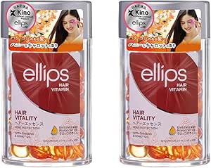 Amazon.co.jp: Ellips Hair Oil Hair Essence (Honey & Carrot Scent), 50 ...
