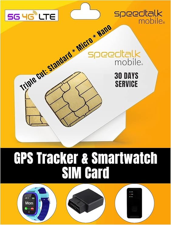 Amazon.com: SpeedTalk Mobile 5G 4G LTE GPS Trackers SIM card OBD Cars ...