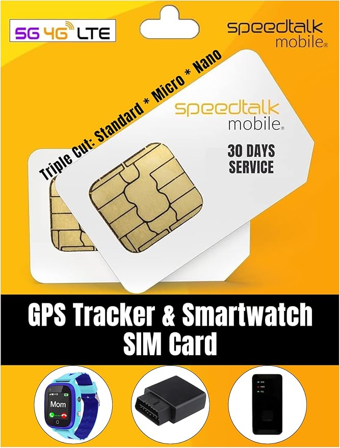 Amazon.com: SpeedTalk Mobile 5G 4G LTE GPS Trackers SIM card OBD Cars ...