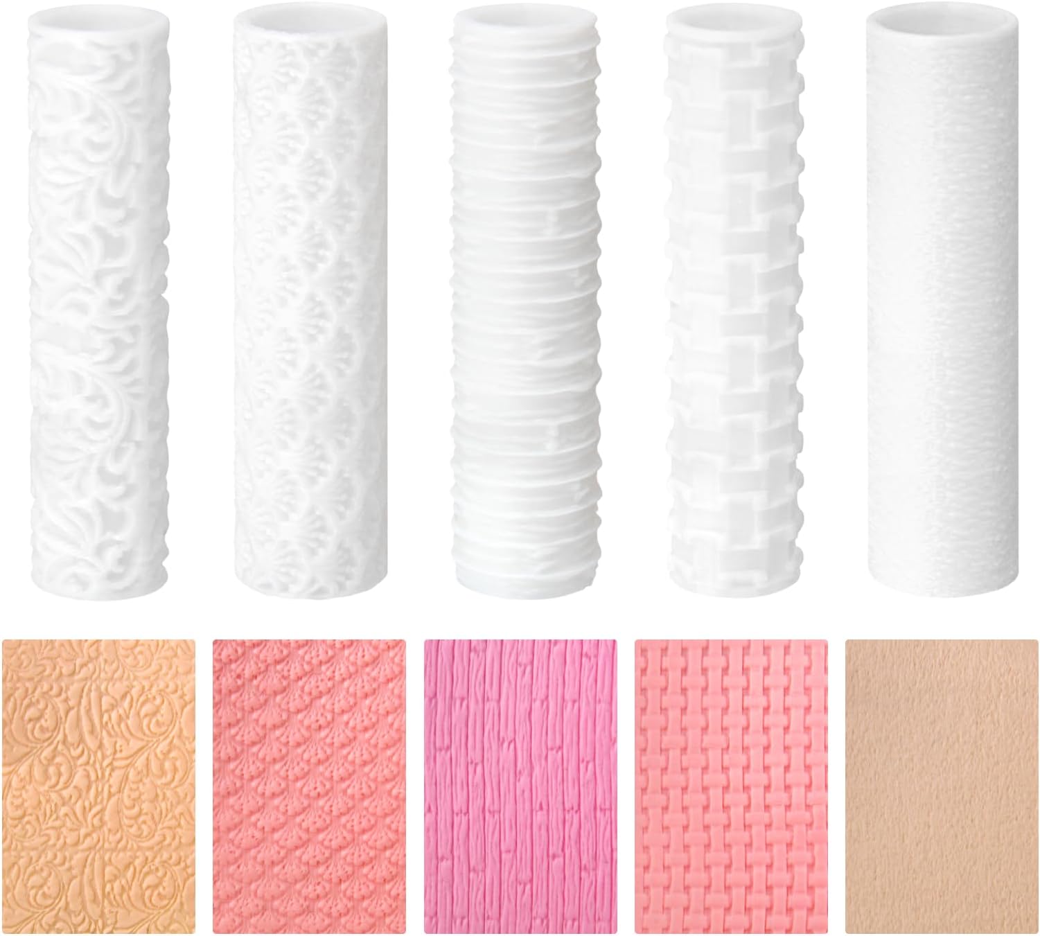 Amazon.com: KEOKER Polymer Clay Texture Sheets Set, Works with Polymer ...