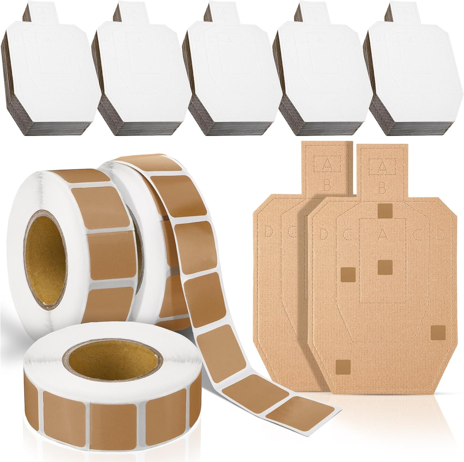 Amazon.com : Hungdao 40 Pcs Cardboard Targets Tactical Silhouette ...