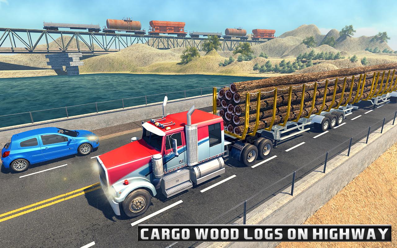 Long Trailer Heavy Truck Simulator Wood Cargo Games - App on Amazon ...