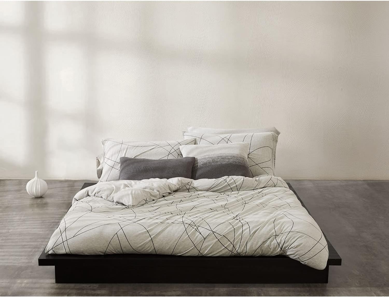 Amazon.com: Calvin Klein Modern Cotton Body Solid 1 Piece Duvet Cover ...