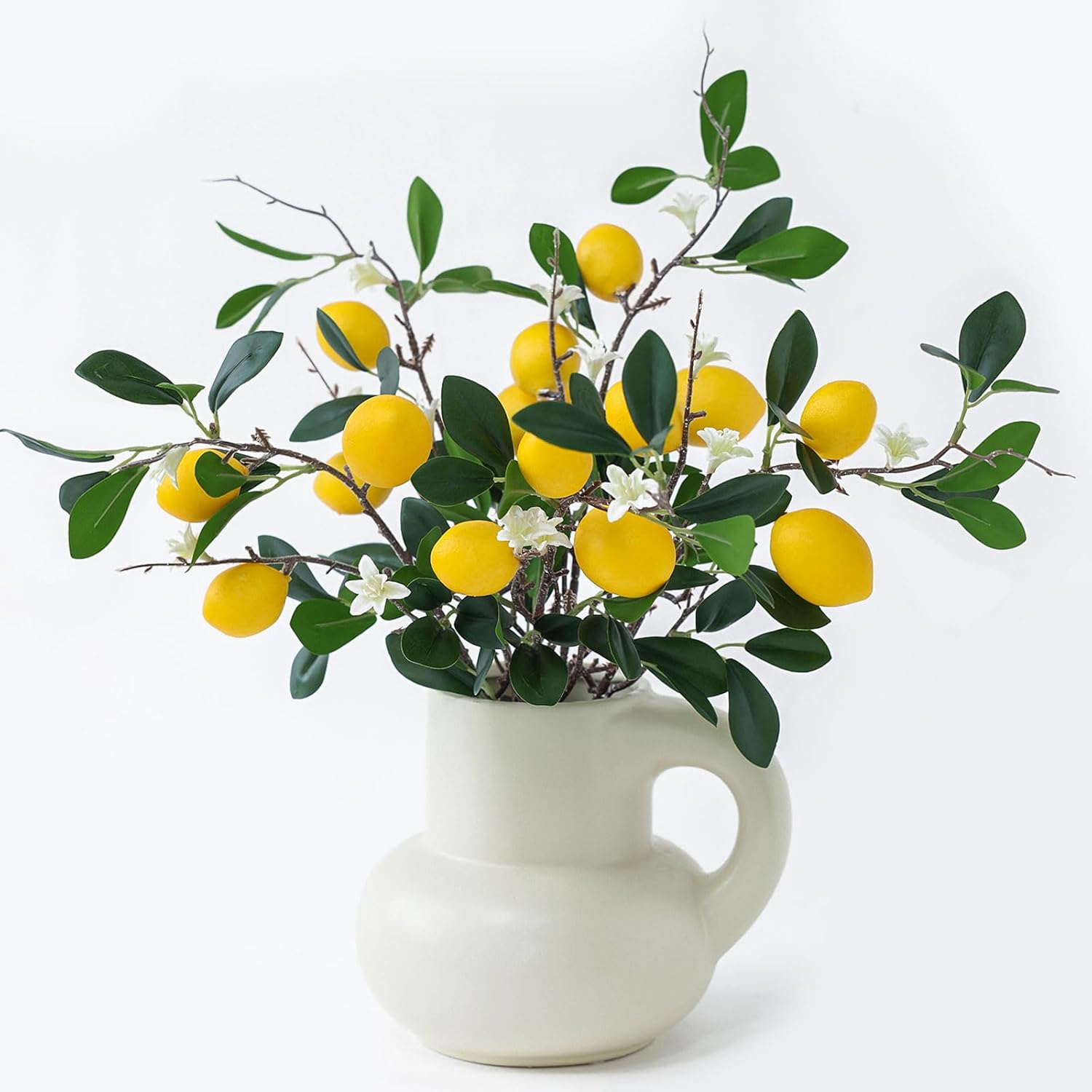 Amazon.com: mizii 5pcs 24“ Artificial Lemons Branches 15 Head Fake ...