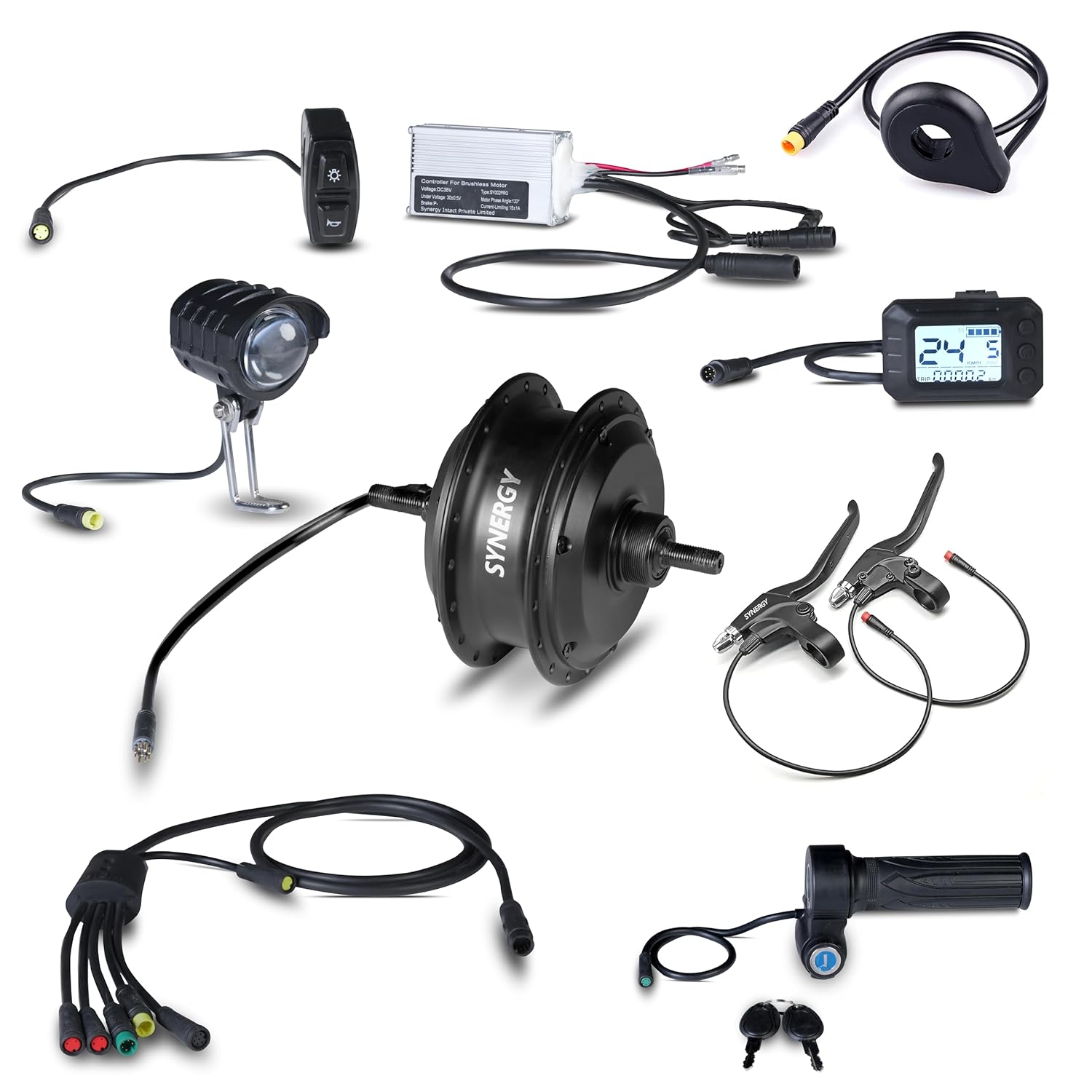 SYNERGY Electric Cycle Motor Kit Full Waterproof 36 Volt 250 watt High ...