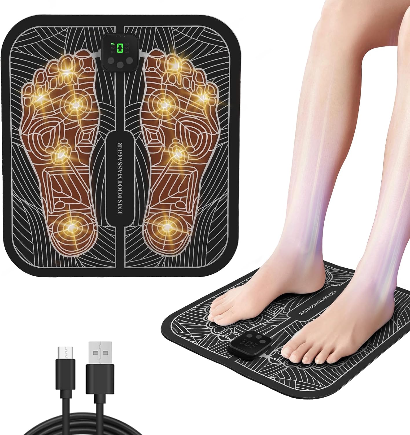 EMS Foot Massager, Portable Foot Massagers for Pain and Circulation ...