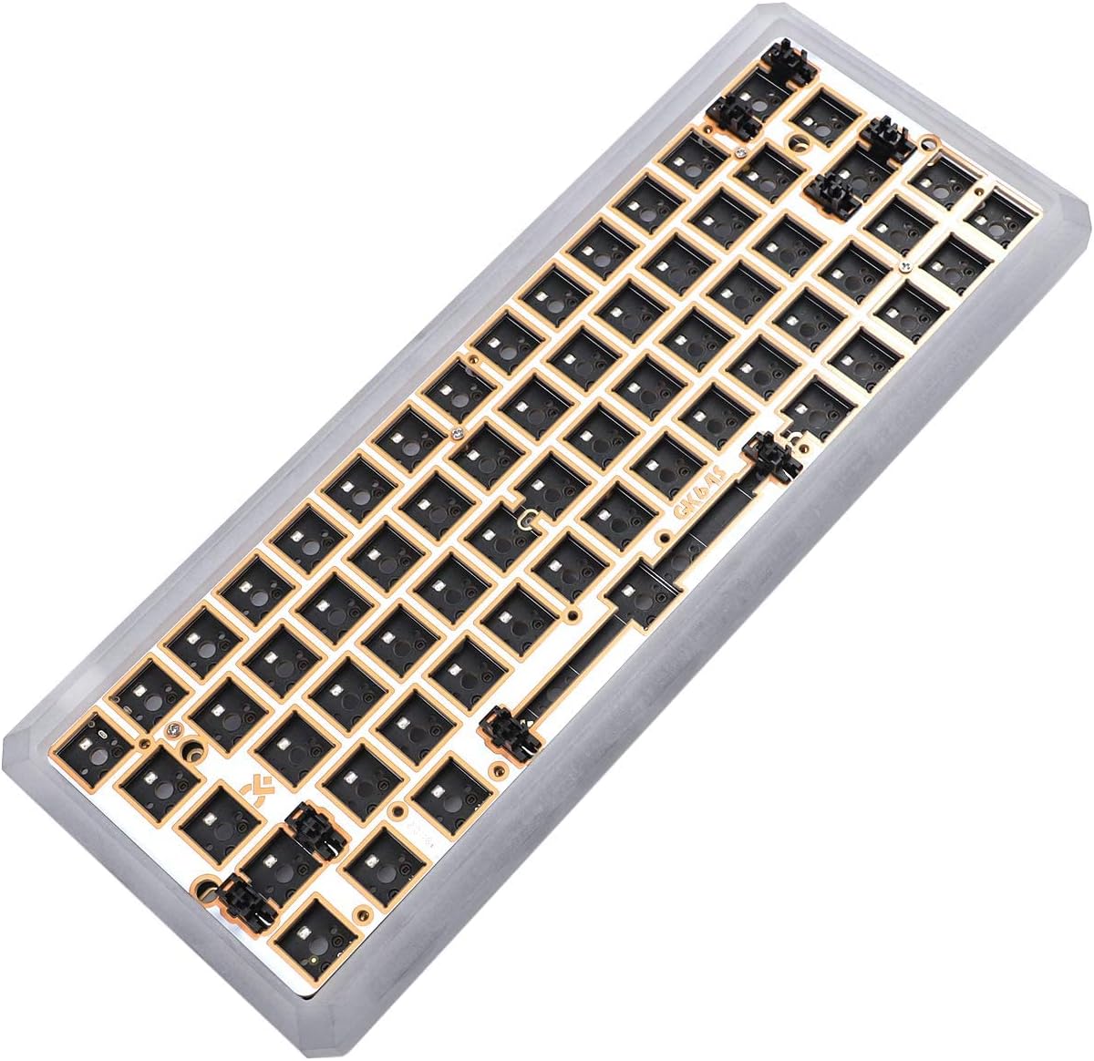 GK64 GK64XS Bluetooth Wired Hotswap Type C RGB PCB CNC PC Case Shine ...