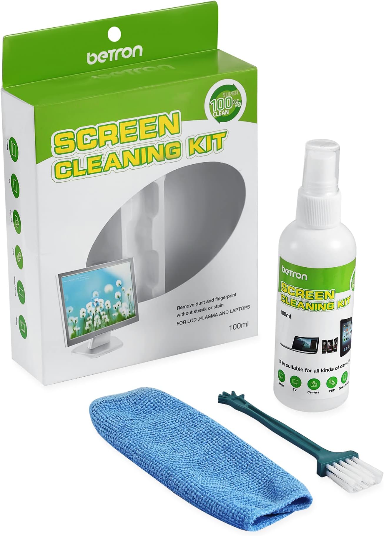 Duronic Screen Cleaner Kit SCK101 | 200ml | Cleaning Spray for LCD/TFT ...