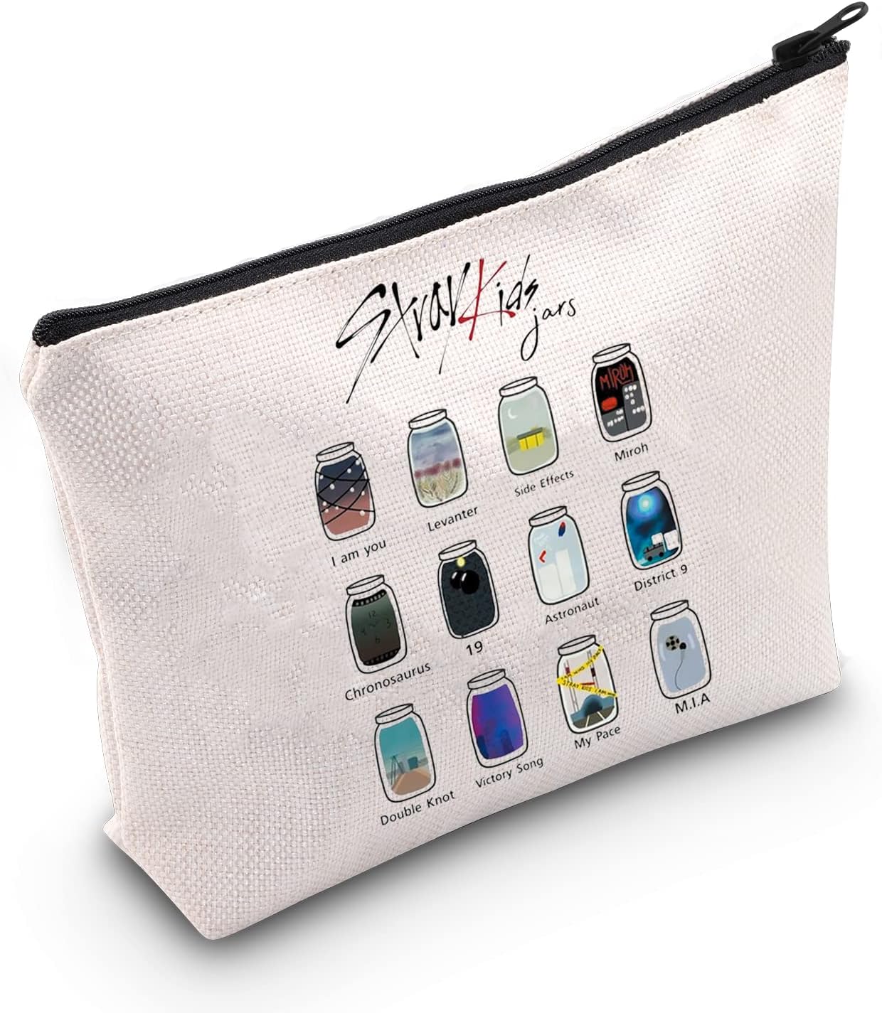 Amazon.com: MEIKIUP SKZ K-POP Gift Stay Fandom Makeup Bag SKZ Character ...