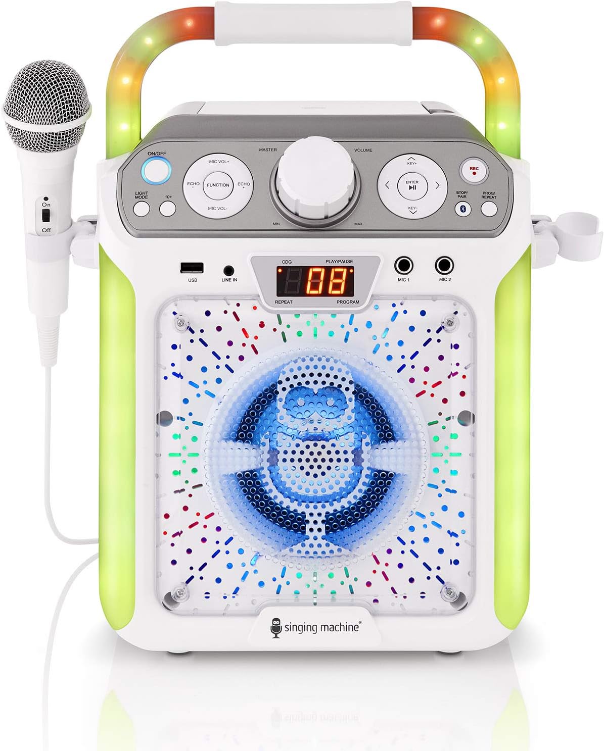 Amazon.com: Singing Machine ISM398BT Karaoke System Home,White ...