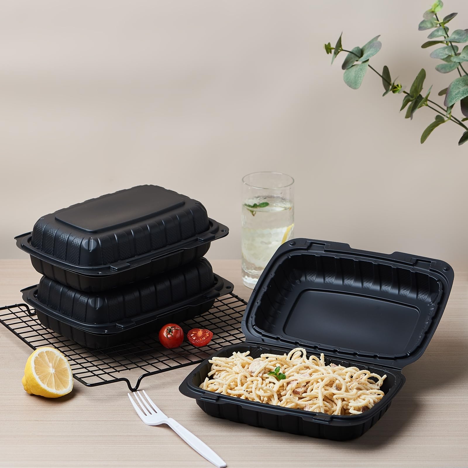 Snapklik.com : FULING 9X6 1-Compartment 50-Pack Plastic Clamshell ...
