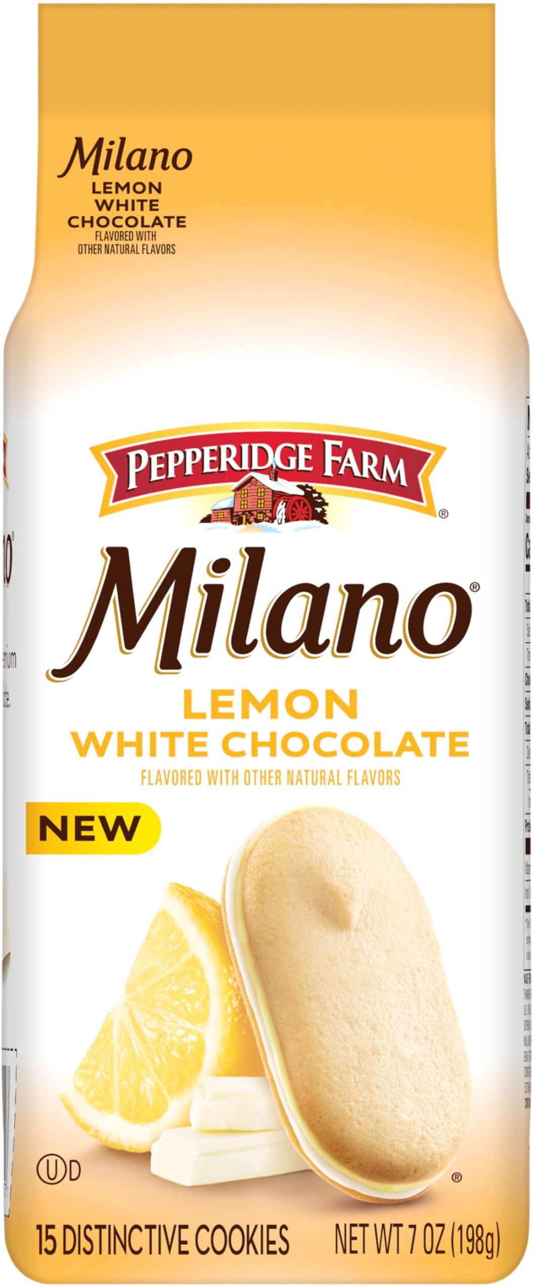 Amazon.com: Pepperidge Farm Milano White Chocolate Lemon Flavored ...
