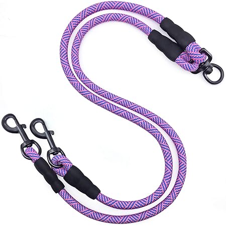 Amazon.com : Mycicy Double Dog Leash Coupler, Tandem Leash for Two Dogs ...
