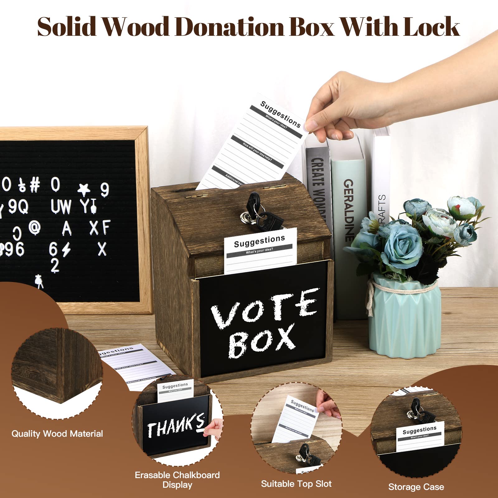 Enveople Donation Box With Holder Design