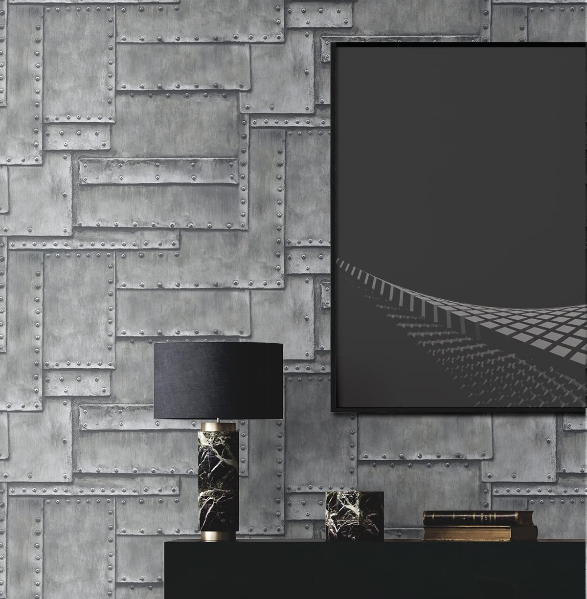Metal Wall Wallpaper