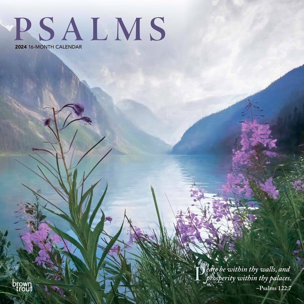 Psalms | 2024 12 x 24 Inch Monthly Square Wall Calendar | BrownTrout ...