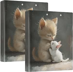 Amazon.com : GOODOLD Cute Kitten Versatile Binders 1.5-Inch 3 Ring ...
