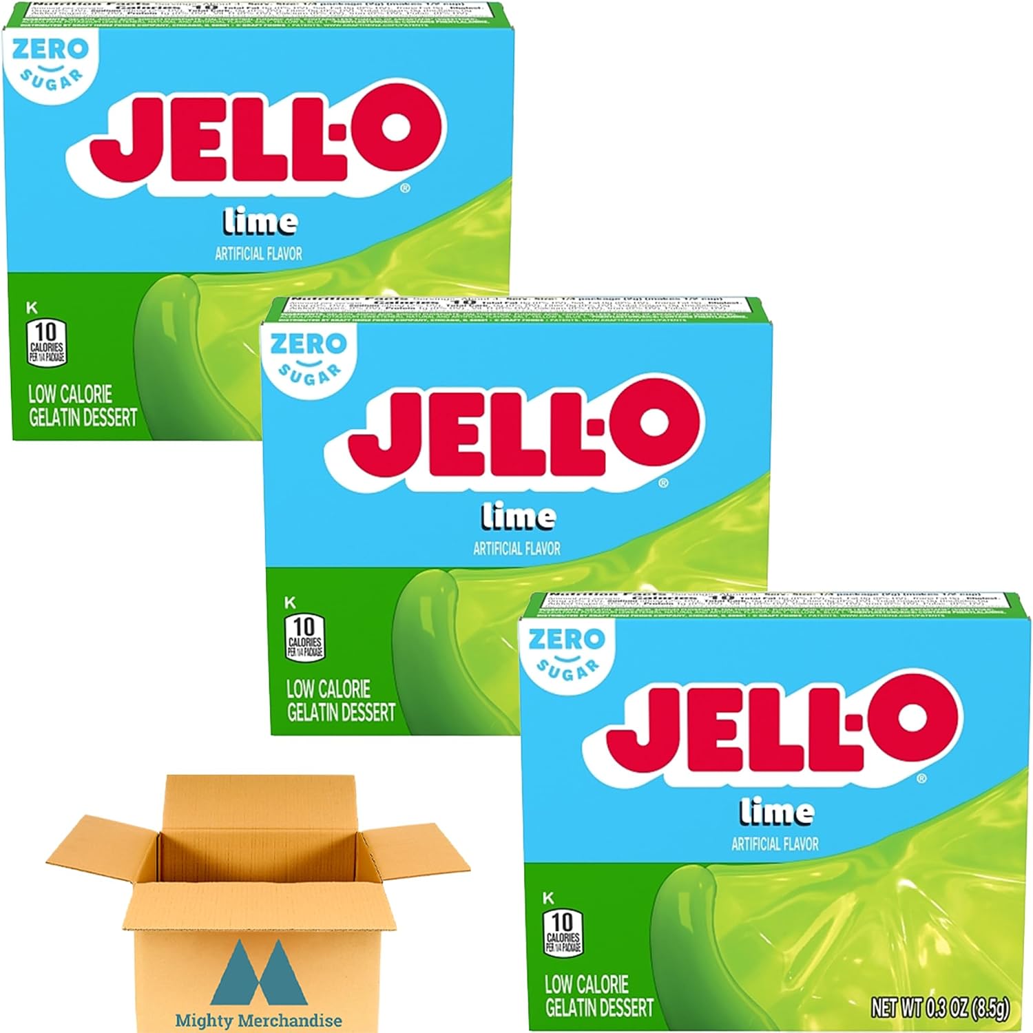 Amazon.com : Jell-O Sugar Free Lime Gelatin Mix - .3 oz Boxes (Pack of ...